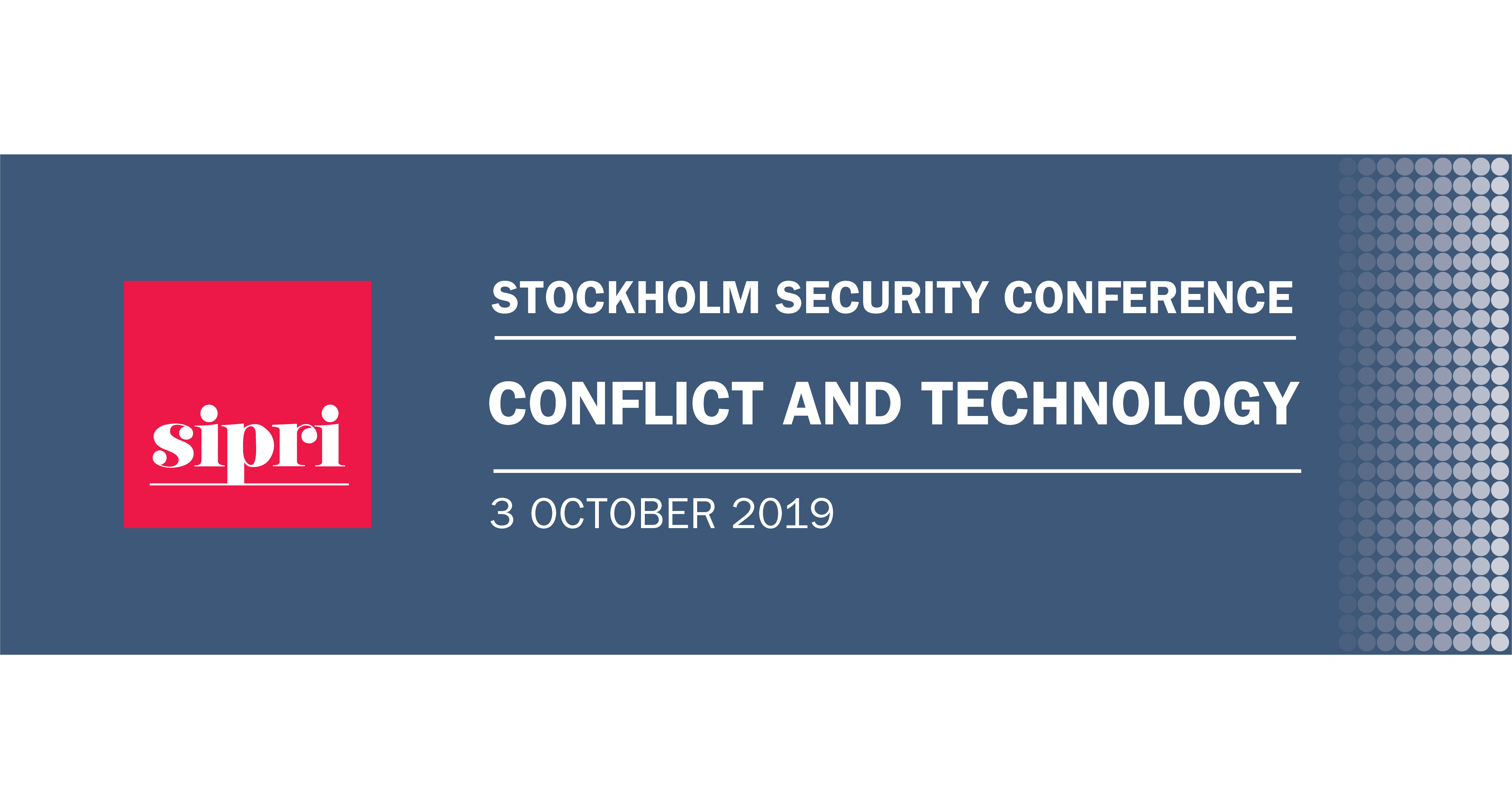 2019 Stockholm Security Conference | SIPRI