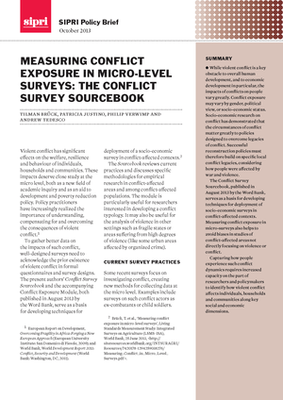 Measuring Conflict Exposure in Micro-level Surveys: The Conflict Survey ...
